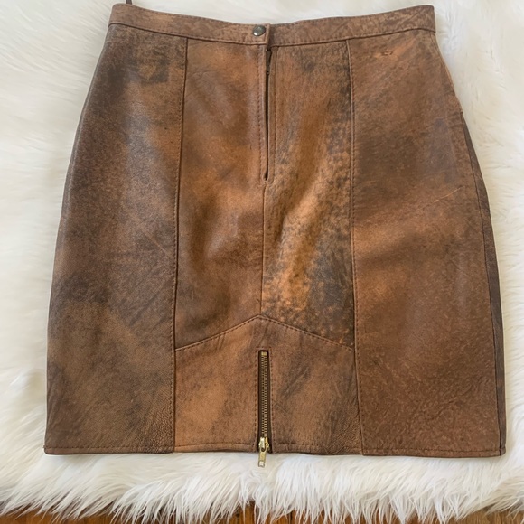 echtes Leder | Skirts | Echtes Leder Vintage Skirt | Poshmark